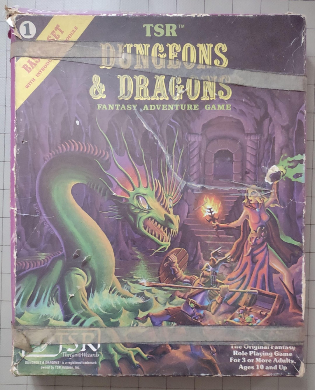 Vintage TSR Basic Box Set for Dungeons and Dragons Gary Gygax / Tom ...