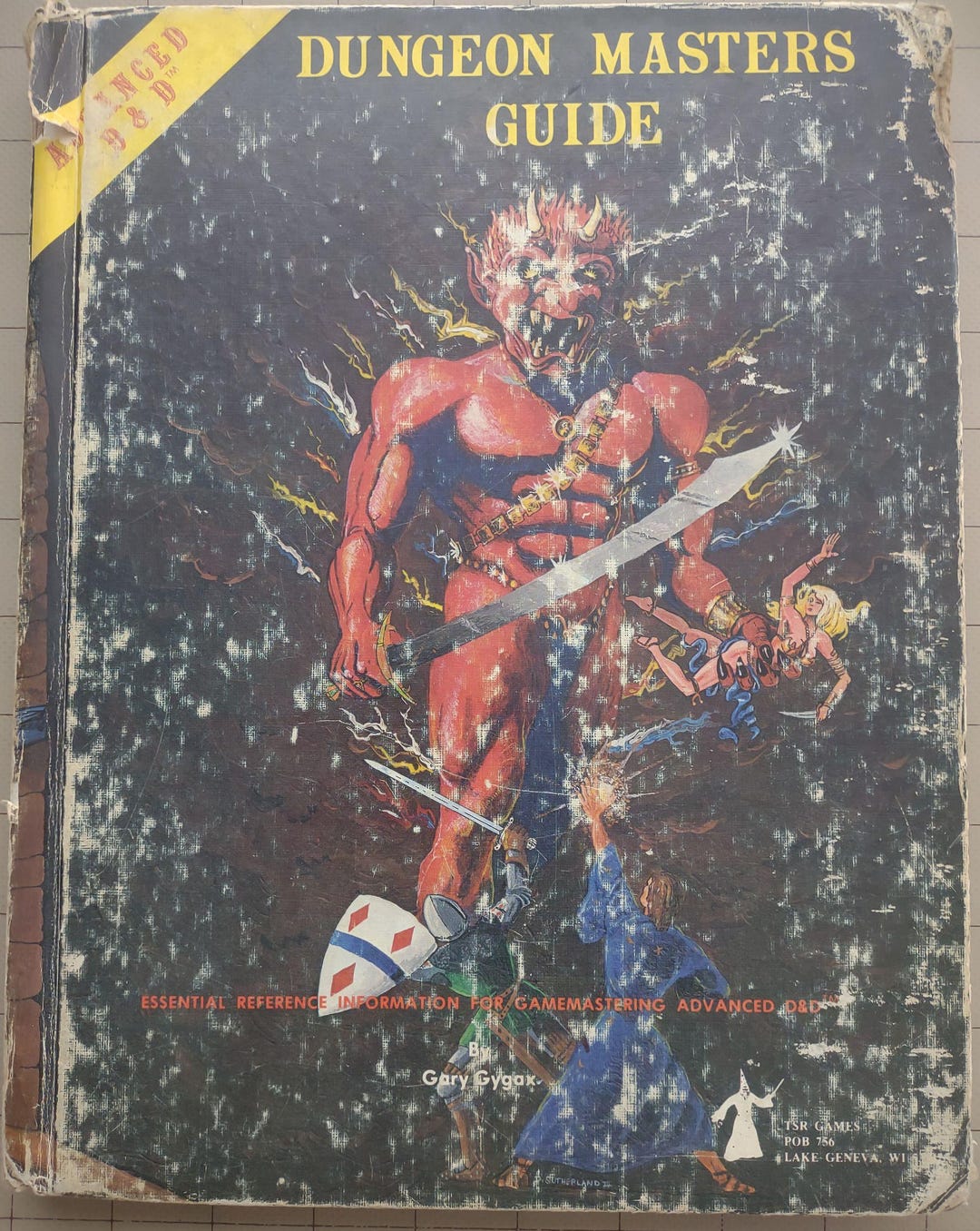 AD&D First Edition Dungeon Master's Guide Gary Gygax TSR2011 Original Cover Vintage TSR ...