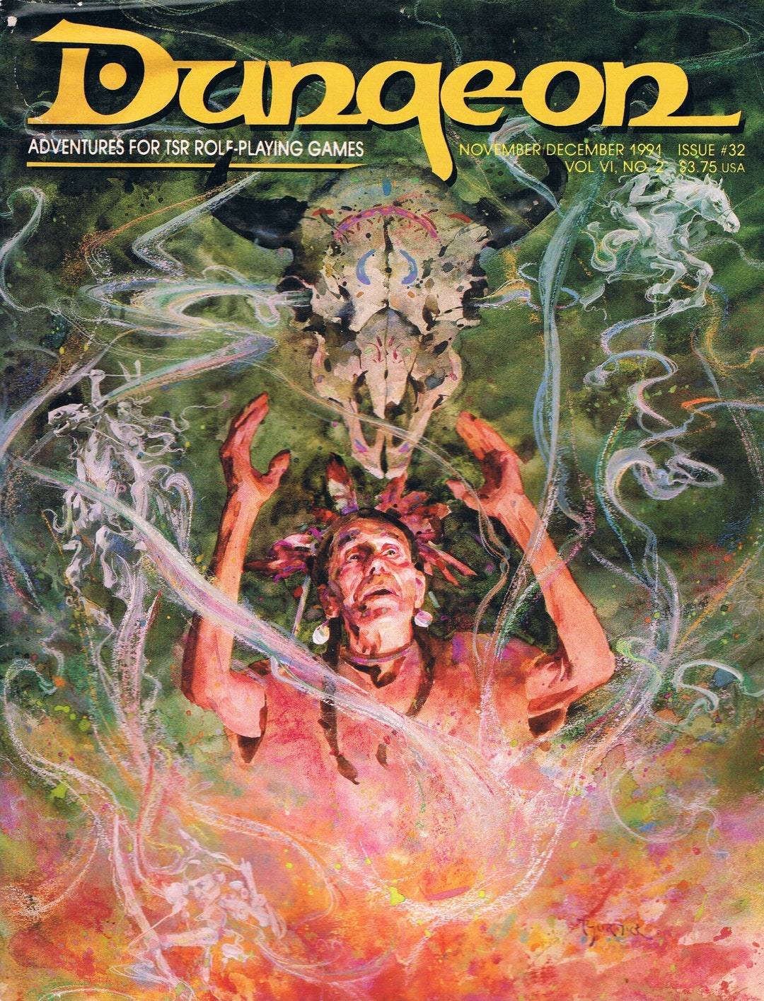 Dungeon Magazine 32 Dungeons and Dragons Adventures for AD&D 2nd ...