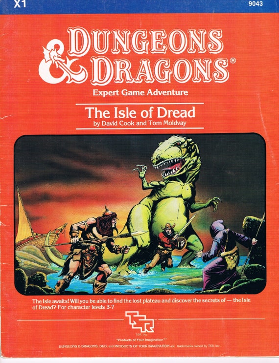 X1 the Isle of Dread TSR9043 Dungeons & Dragons Wilderness | Etsy
