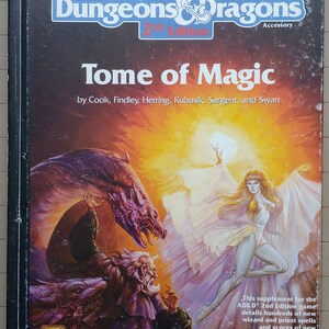 Tome of Magic Advanced Dungeons and Dragons 2nd Edition Vintage ...