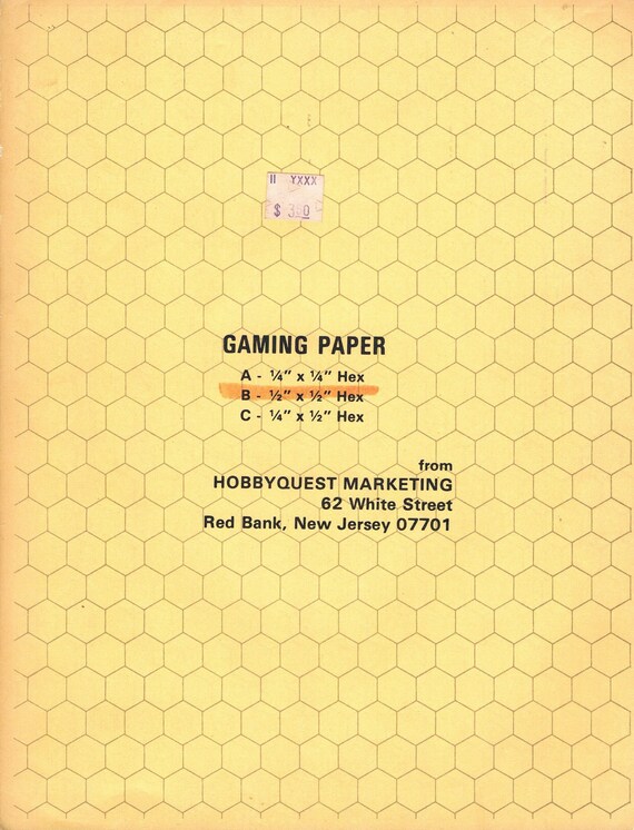 Vintage Hex Paper From the Legendary Hobbymasters / Hobbyquest | Etsy