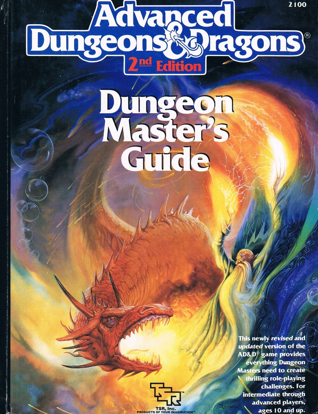 Advanced Dungeons and Dragons 2nd Edition Dungeon Master's Guide, TSR Vintage Hardcover Core ...