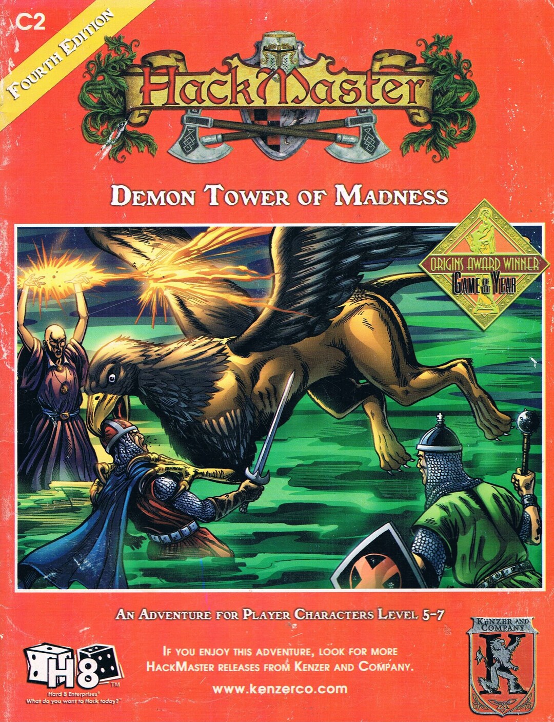C2 Demon Tower of Madness, Hackmaster 4th Edition Vintage Adventure ...