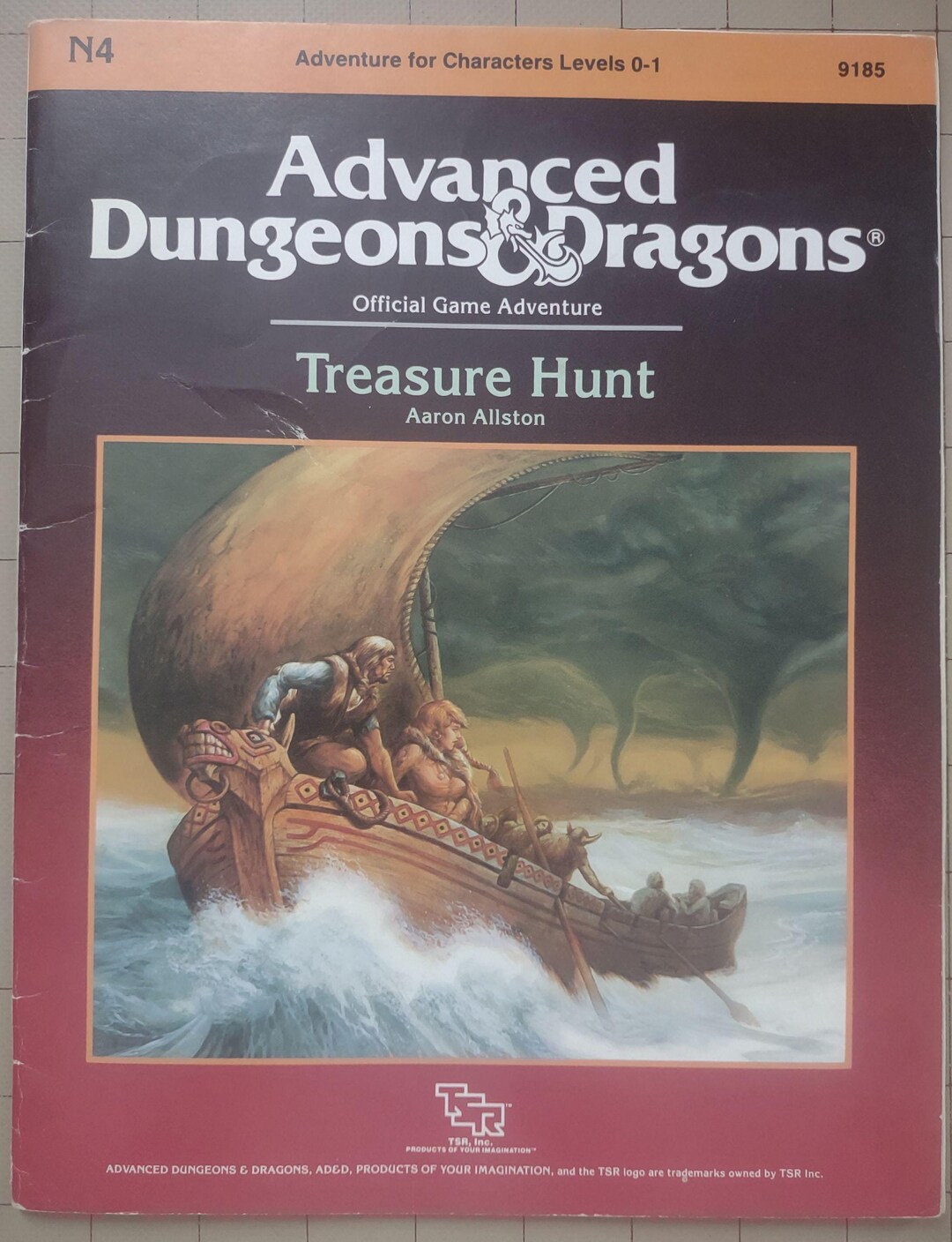 N4 Treasure Hunt, Advanced Dungeons & Dragons 1st Edition Vintage TSR ...