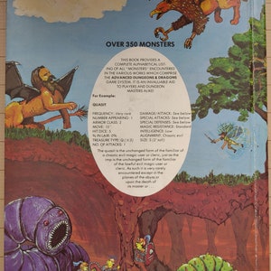Advanced Dungeons & Dragons First Edition Monster Manual by Gary Gygax ...