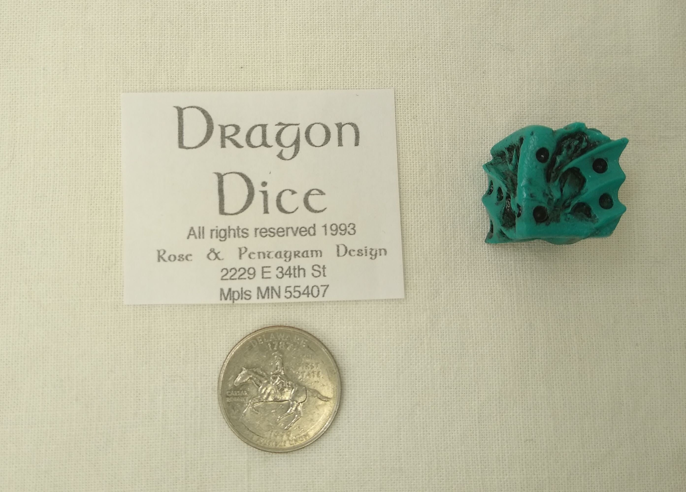 Lovely Green Dragon Six-sided Die Dragon Dice Created & - Etsy