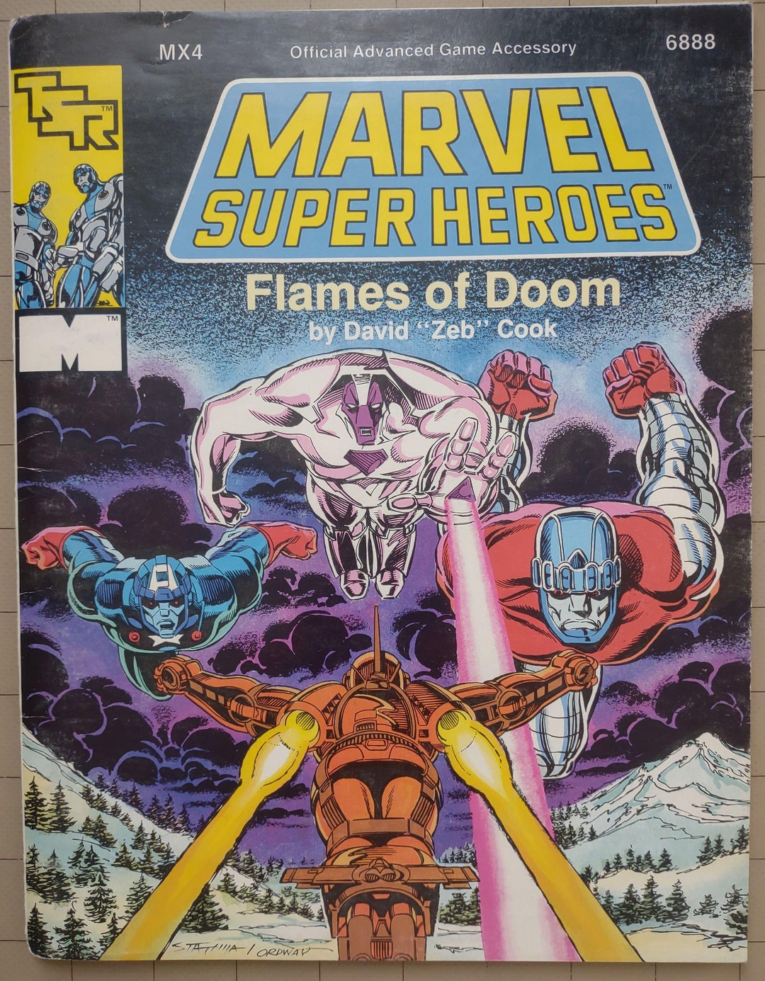 MX4 Marvel Super Heroes Official Advanced Game Adventure Flames of Doom ...