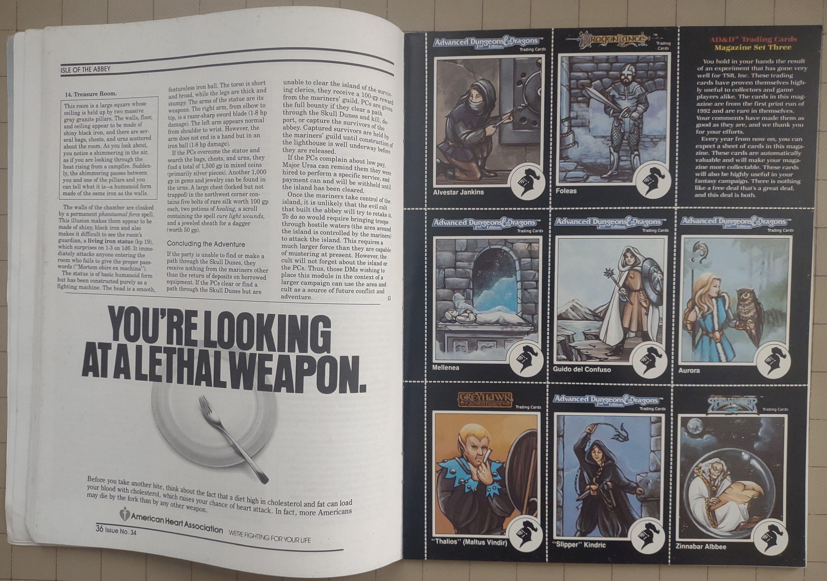 Dungeon Magazine #34 Dungeons and Dragons Adventures for Dnd and AD&D ...