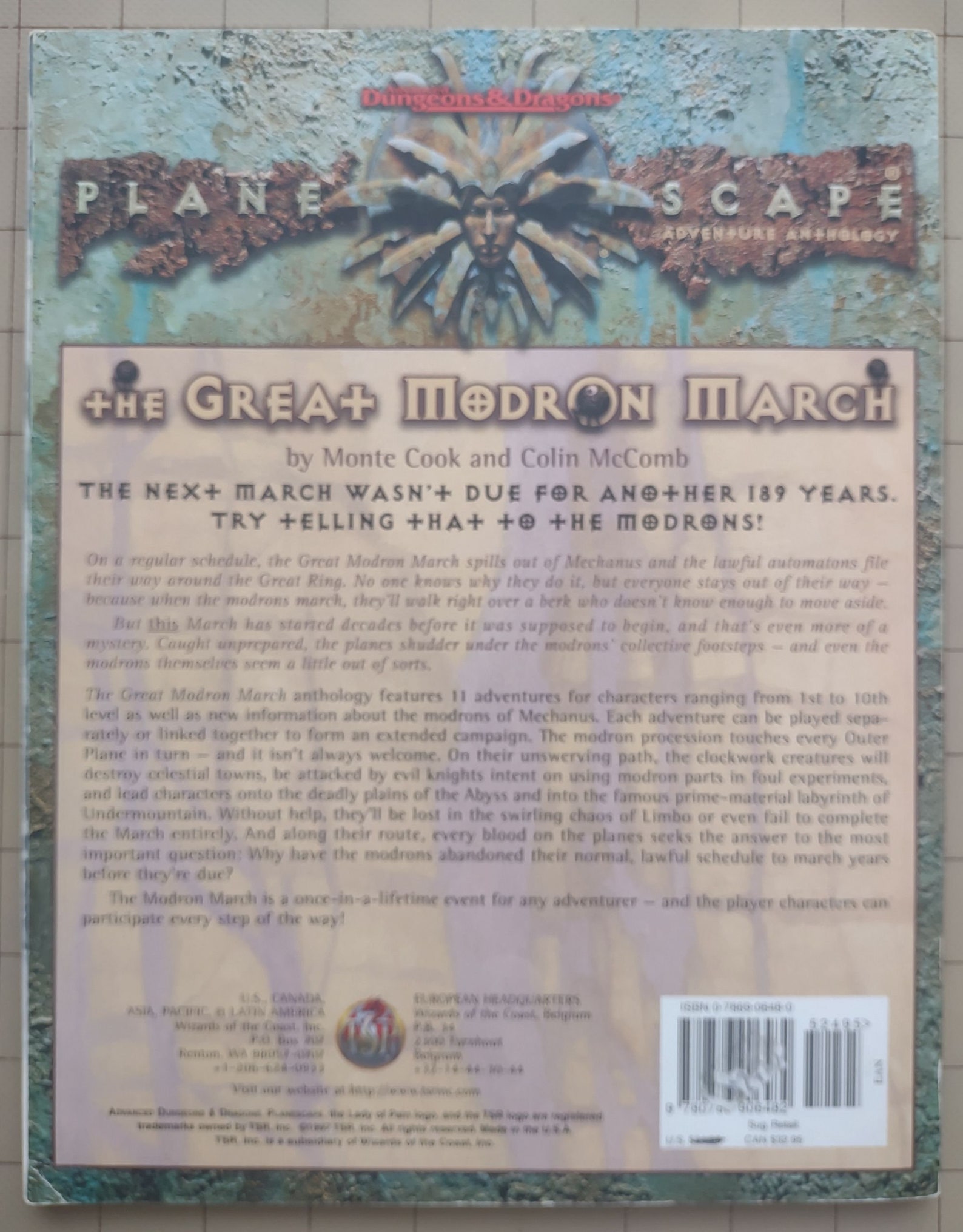 The Great Modron March, Planescape Adventure for Advanced Dungeons ...