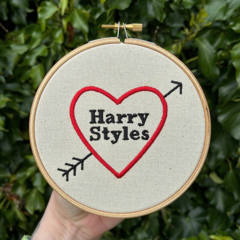 Harry Styles Embroidery - Etsy