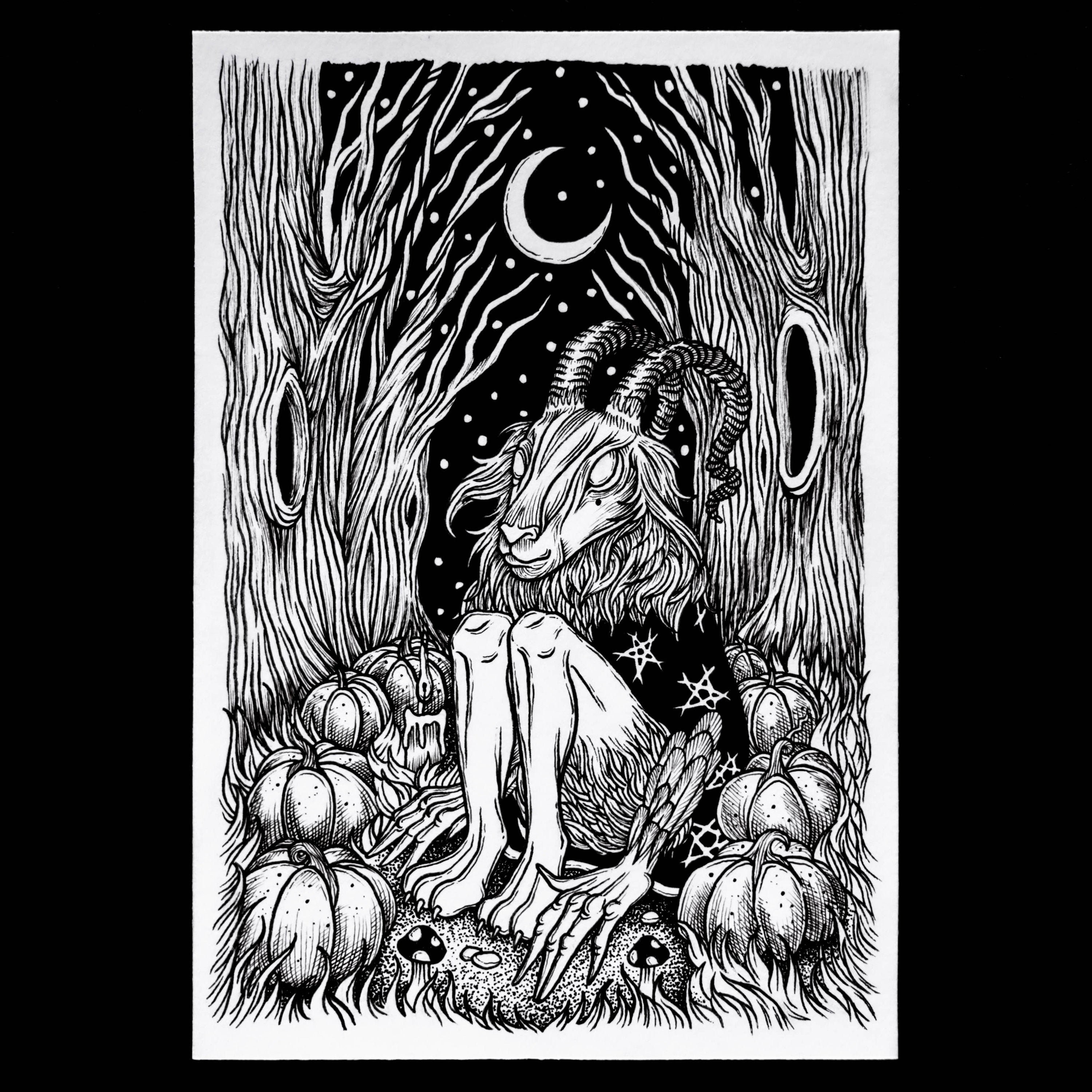 The Phooka Pagan Mythological Creature Print | Etsy