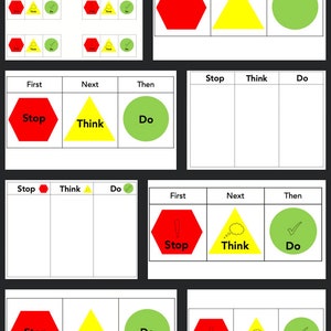 Stop Think Do Behavior Visual for Parents & Children - Etsy