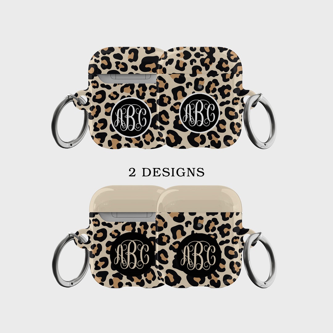LEOPARD Monogram AirPod Case, AirPod Pro Case,print Personalized AirPod ...