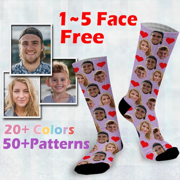 Custom Face Socks - Etsy