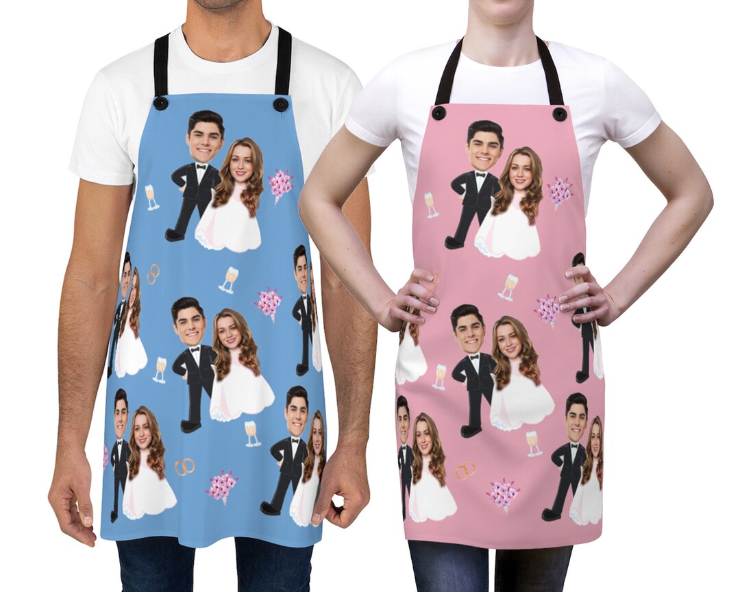 Personalized Face Apron, Custom Photo Apron for Women and Men, Funny ...