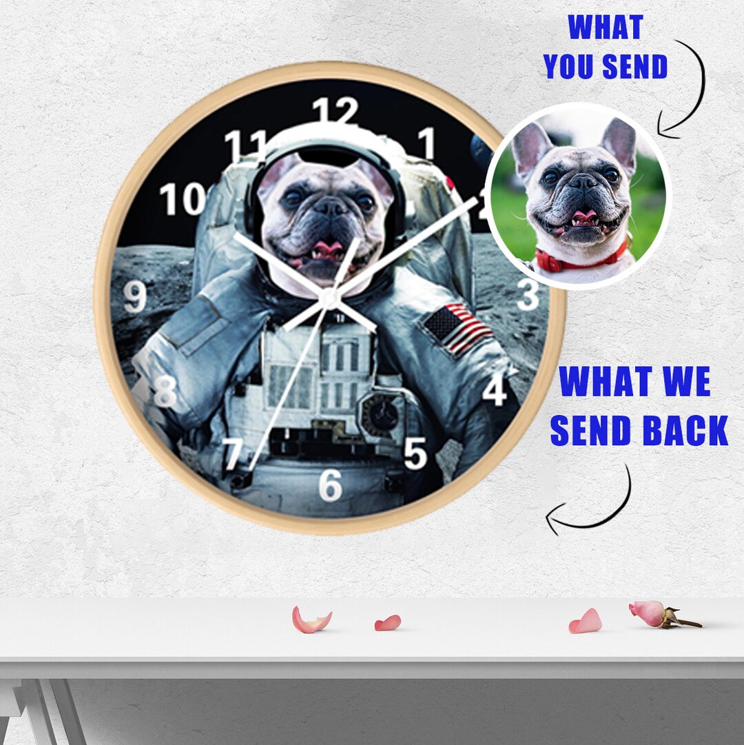 Custom Wall Clock, Personalized Photo Wall Clock, Home Decor Wall Clock ...