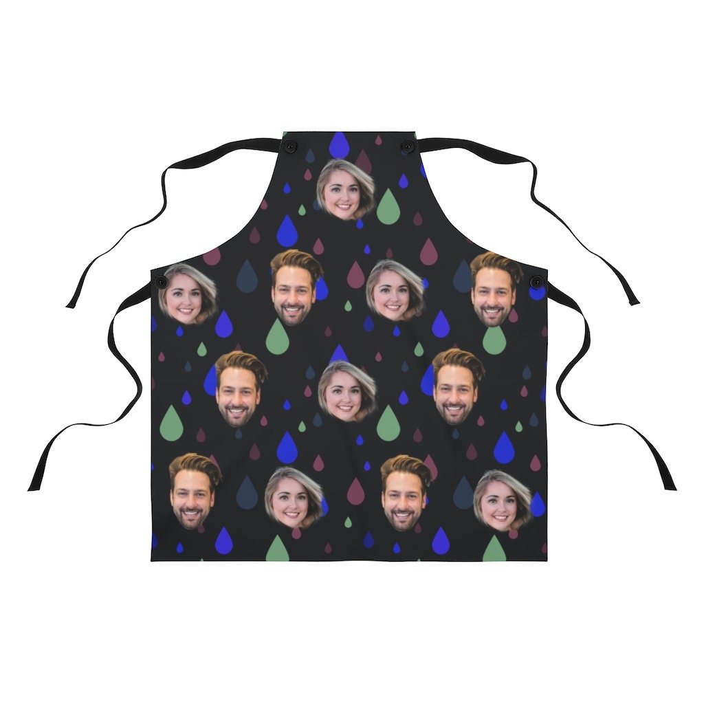 Personalized Face Apron, Custom Photo Apron for Women and Men, Funny ...