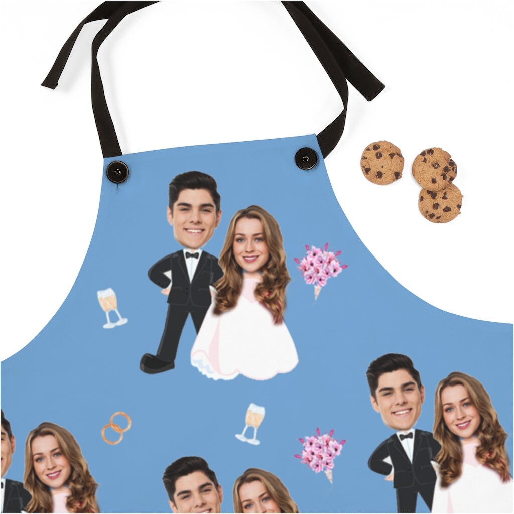 Personalized Face Apron, Custom Photo Apron for Women and Men, Funny ...