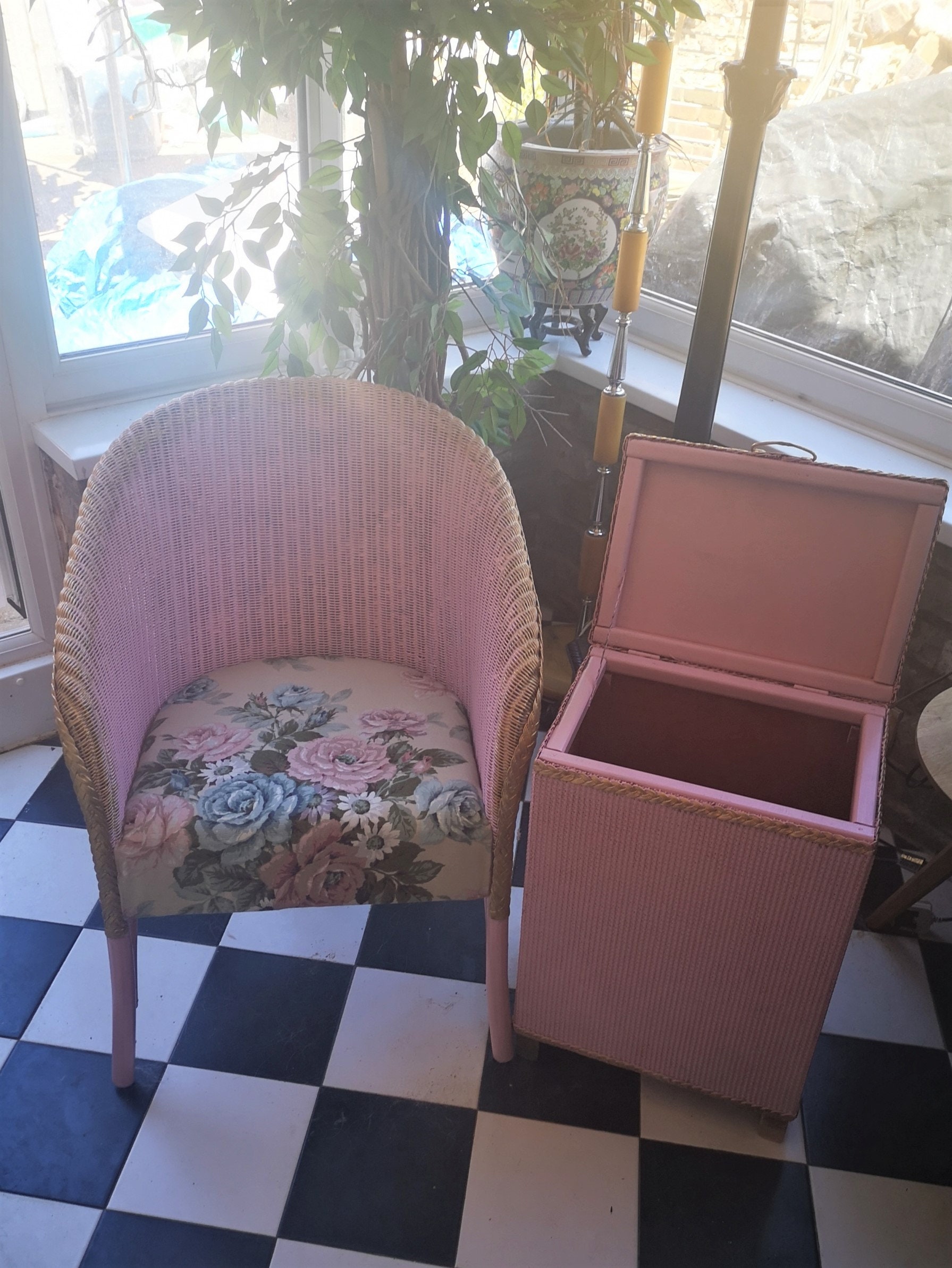 Lloyd Loom Lusty Chair and Laundry Basket Original and | Etsy