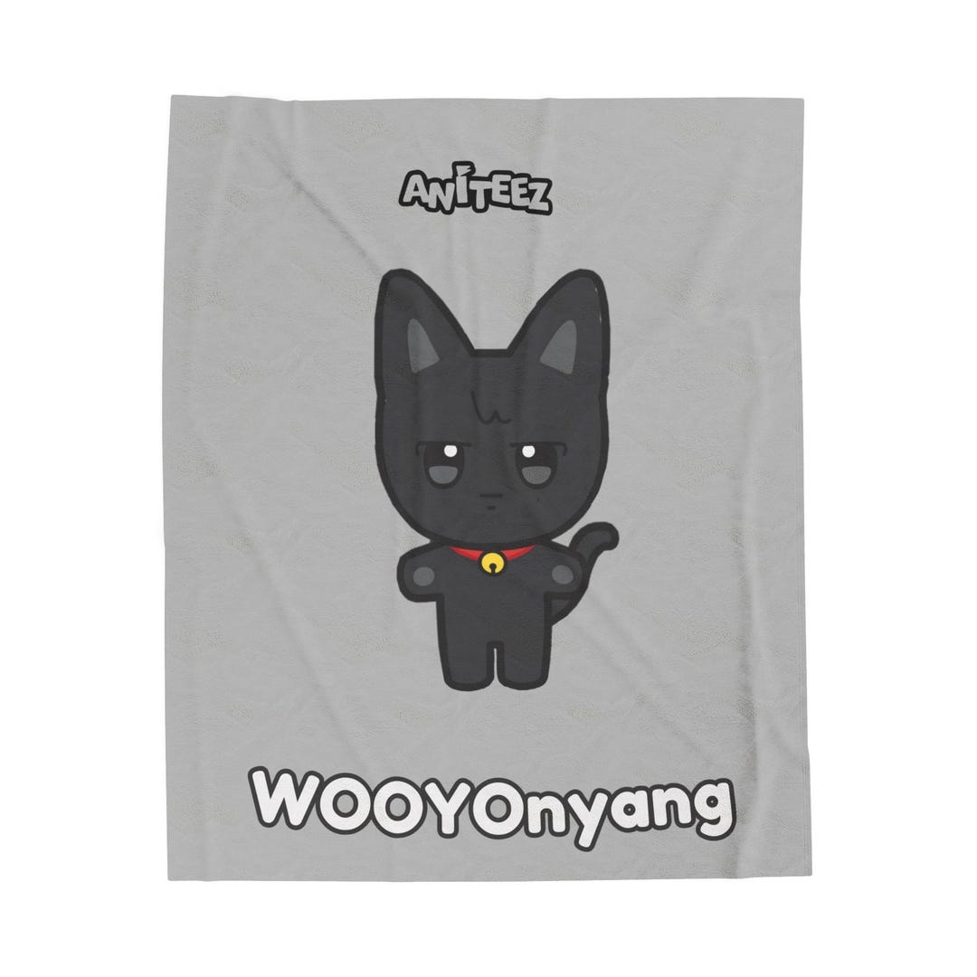 Aniteez WOOYONYANG Ateez Kpop Plush Velveteen Throw Blanket - Etsy