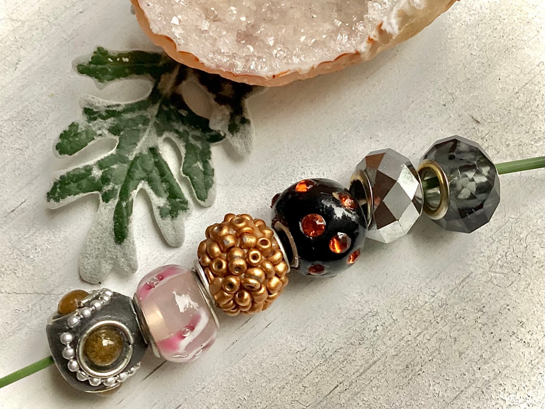 Large Hole, Big Hole, Euro Bead Charms, Crystals, Lampwork, Fall Autumn ...