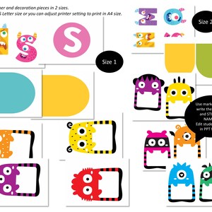 Kindergarten Bulletin Board Kit/halloween Monster Classroom Decor ...