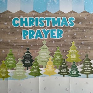 Christian Christmas Bulletin Board Kit/church/winter Classroom Wall ...