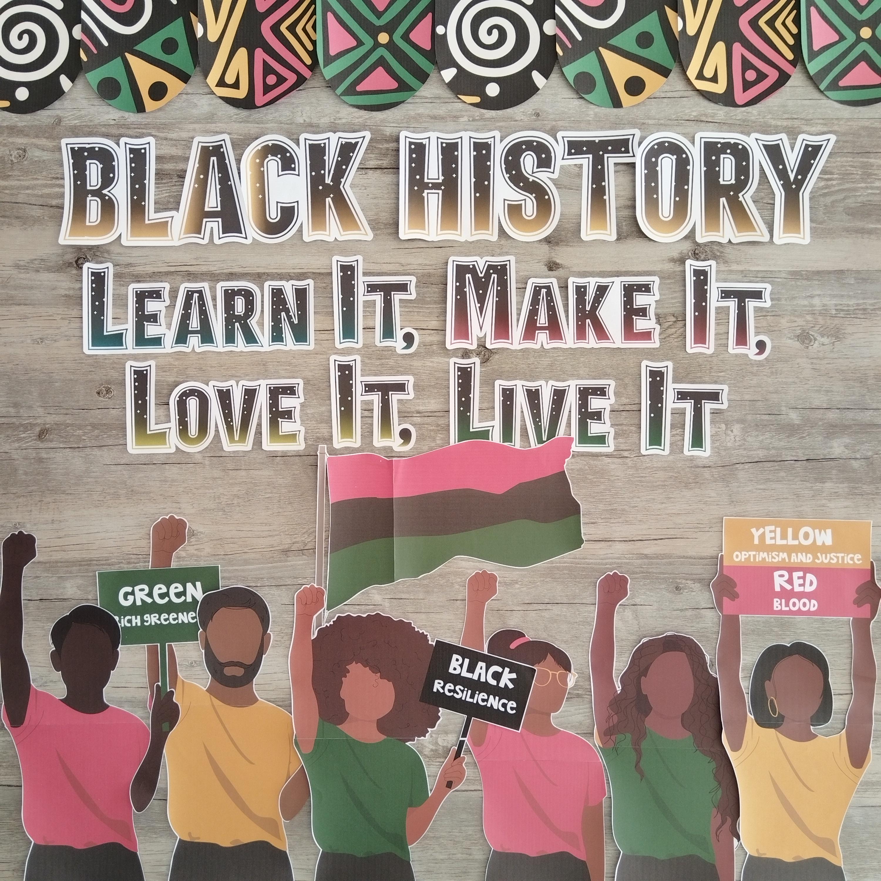 Black History Month Bulletin Board Kit/february School Hallway ...