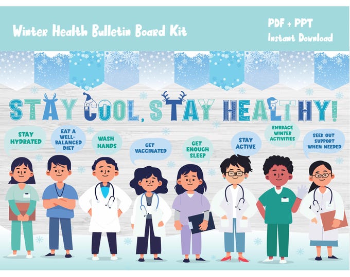 Winter Mental Health Bulletin Board Kit: Emotional Learning (digital ...