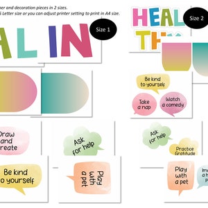 Mental Health Bulletin Board Kit/school Counseling Office Wall Decor ...