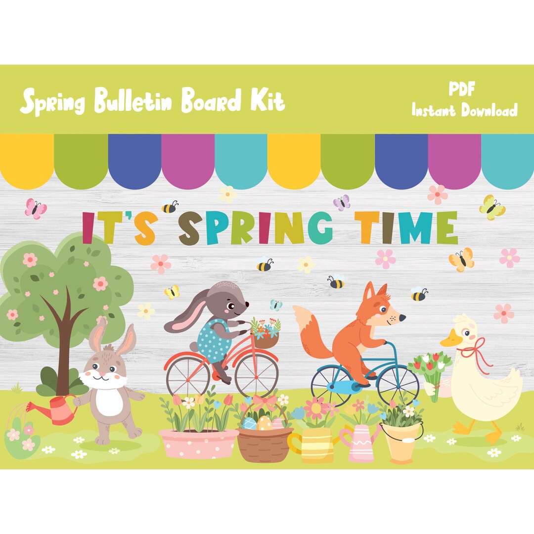 Spring Bulletin Board Kit/march Classroom Decor/kindergarten/preschool ...