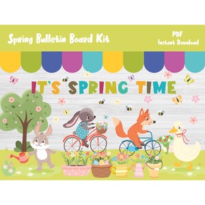 Spring Bulletin Board Kit/march Classroom Decor/kindergarten/preschool ...