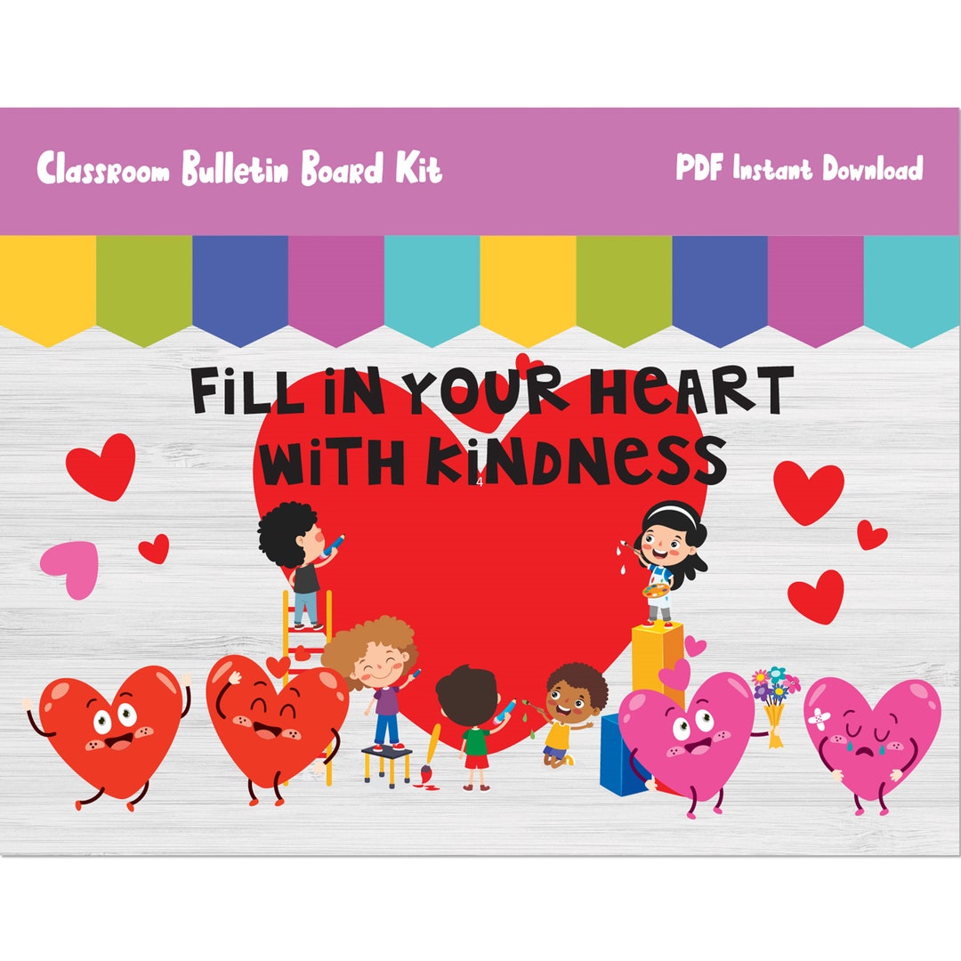 Kindness Bulletin Board Kit/kindergarten Classroom Printable/preschool ...