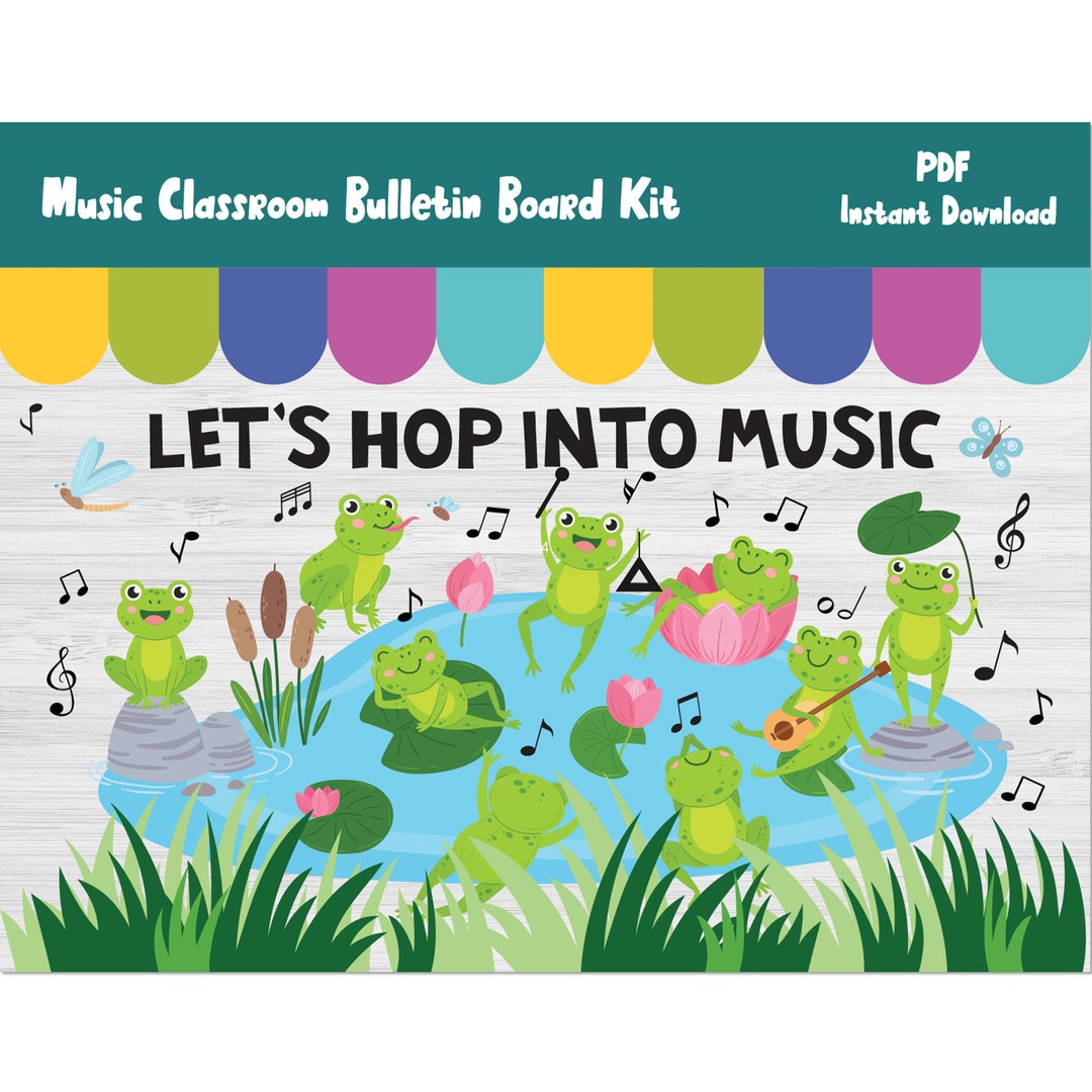 Music Classroom Bulletin Board Kit/music Class Room Decor/wall Door ...