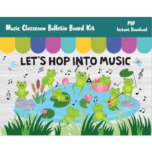 Music Classroom Bulletin Board Kit/music Class Room Decor/wall Door ...