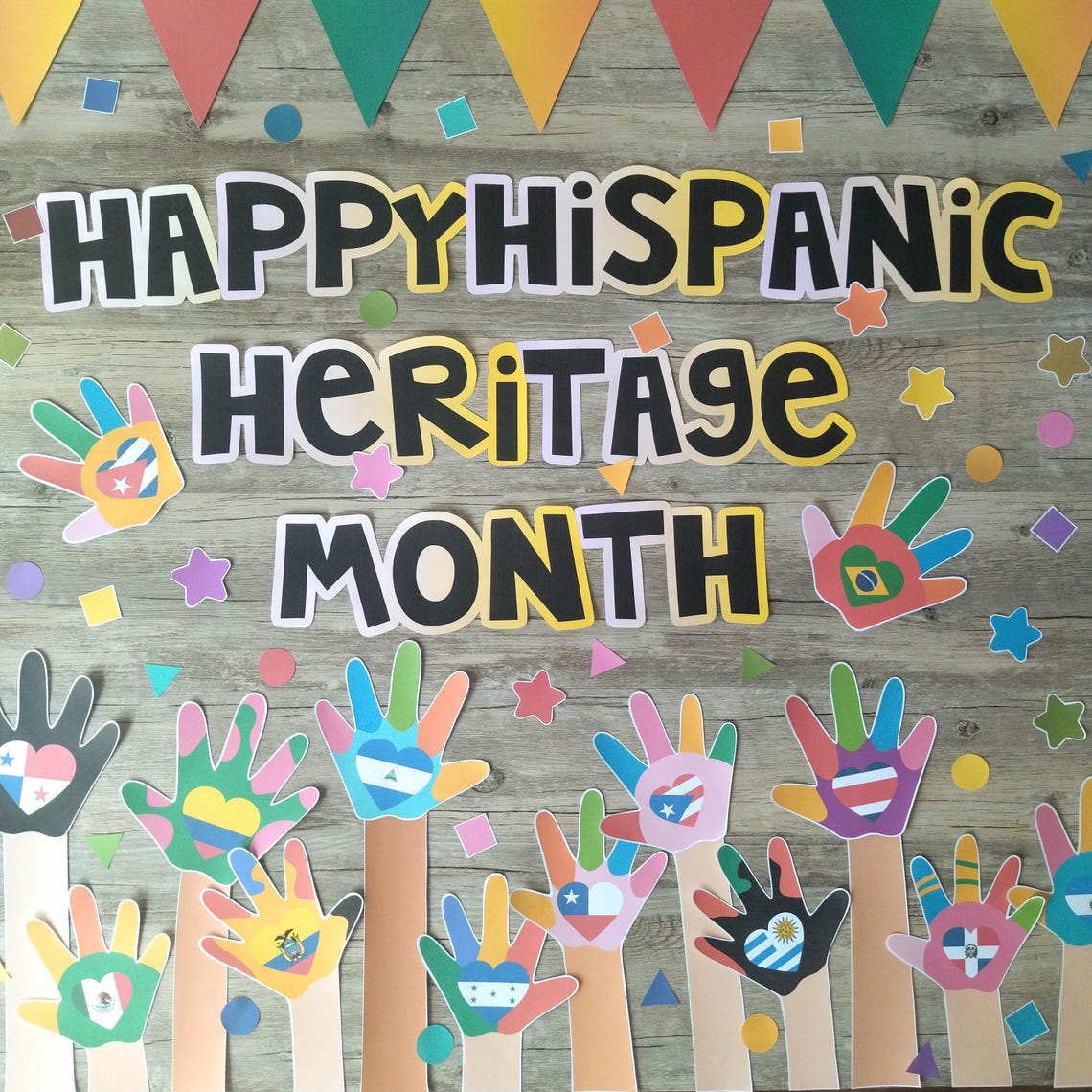 Hispanic Heritage Month Bulletin Board Kit/classroom Wall Door Decor ...