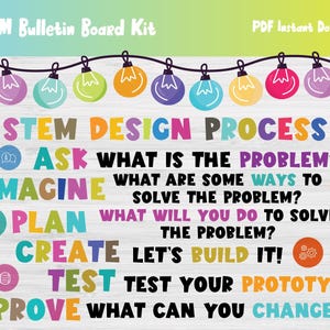 STEM Bulletin Board Kit/engineering Classroom/wall Decor/door Display ...