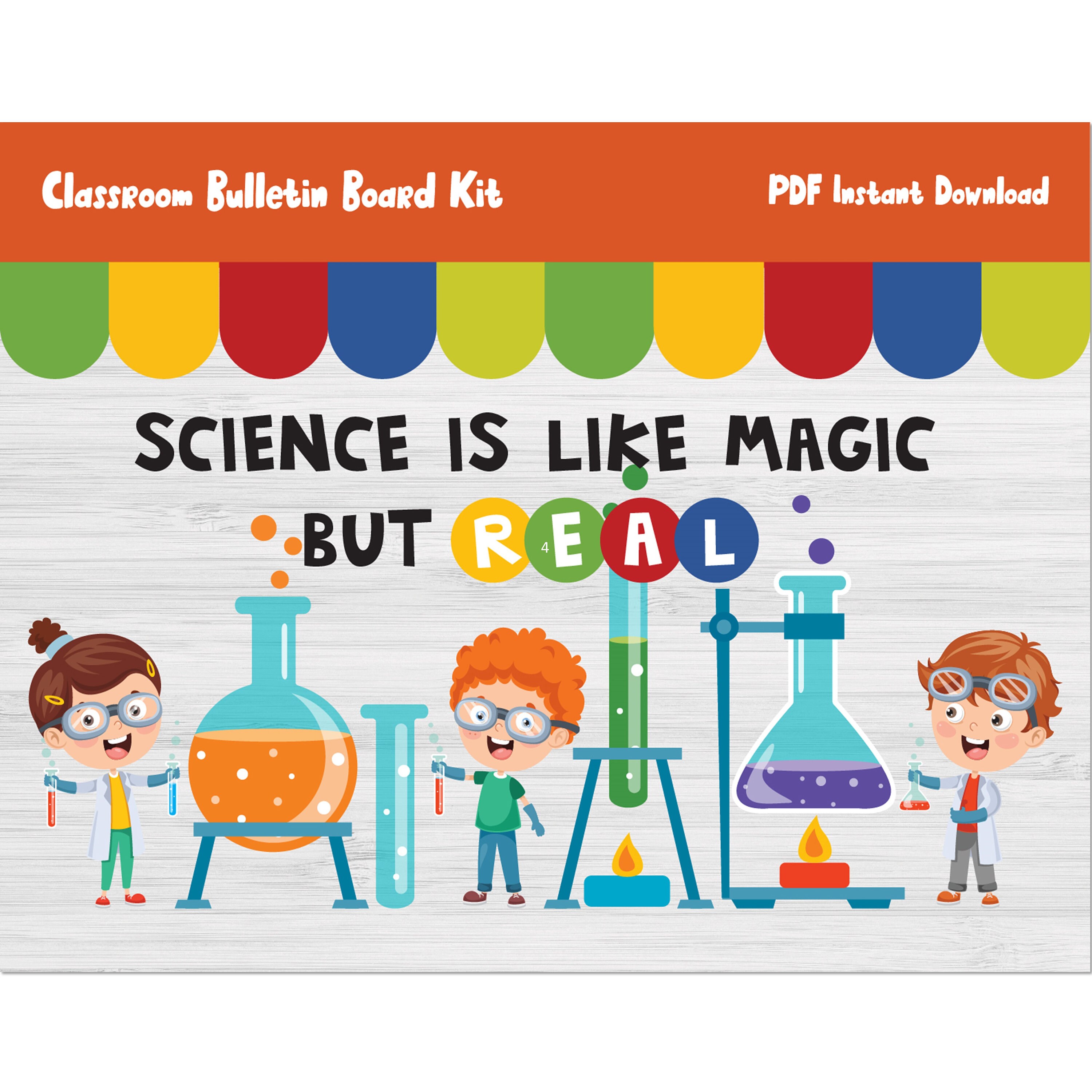 Science Bulletin Board Kit/classroom Decor/wall Display/print/printable ...