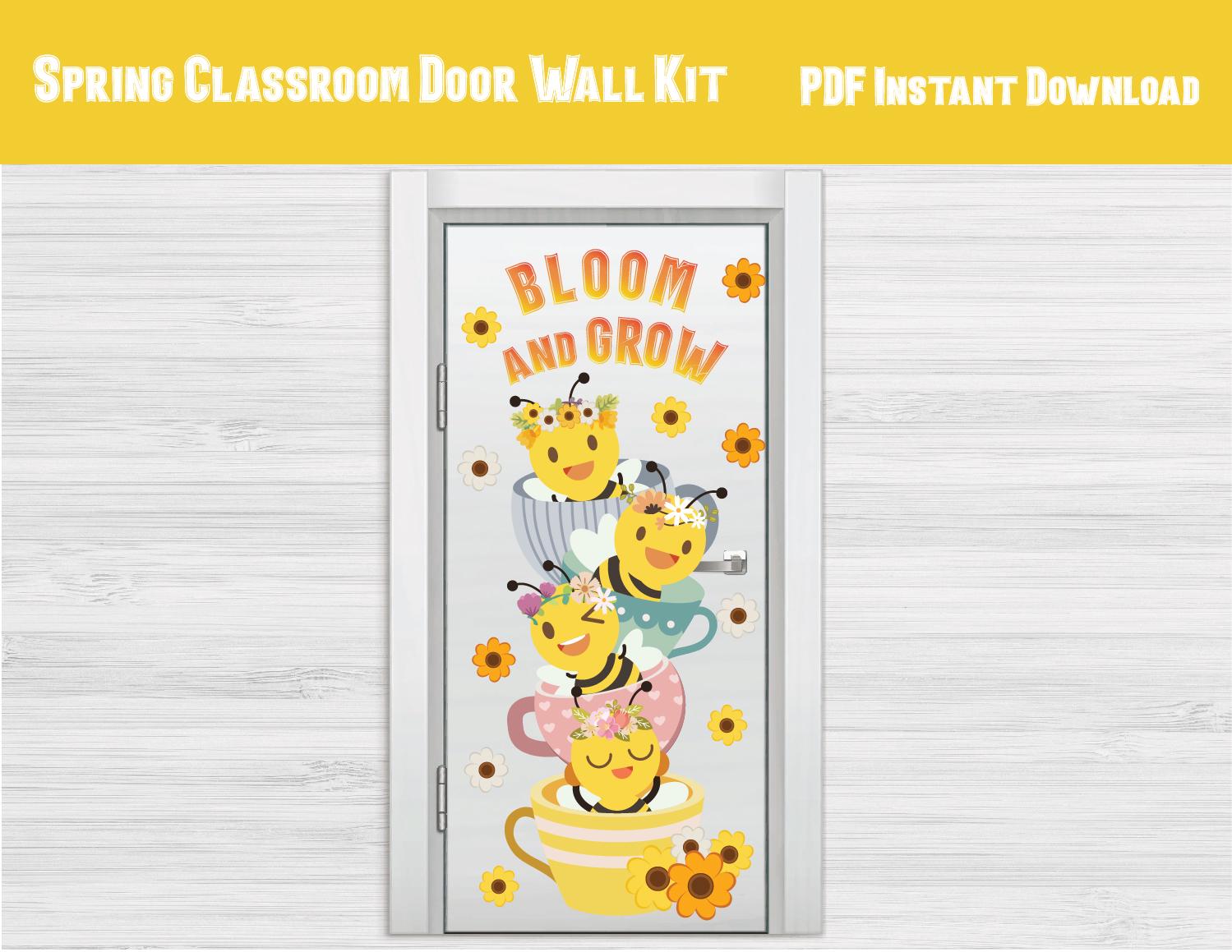 Spring Classroom Door Decor/kindergarten Wall Decoration/preschool ...