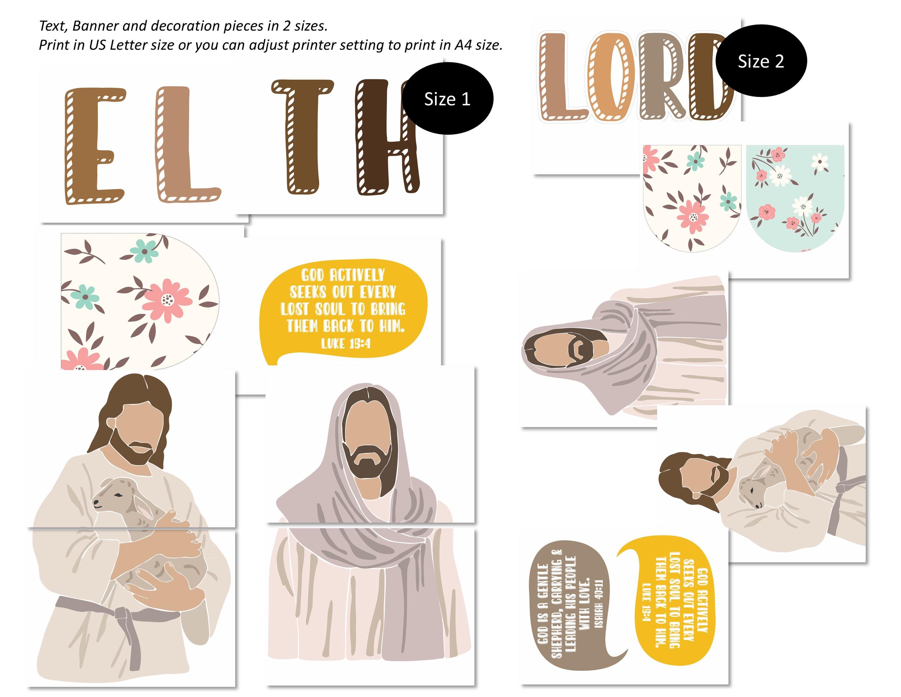 Christian Bulletin Board Kit/church Decoration/sunday School Classroom ...