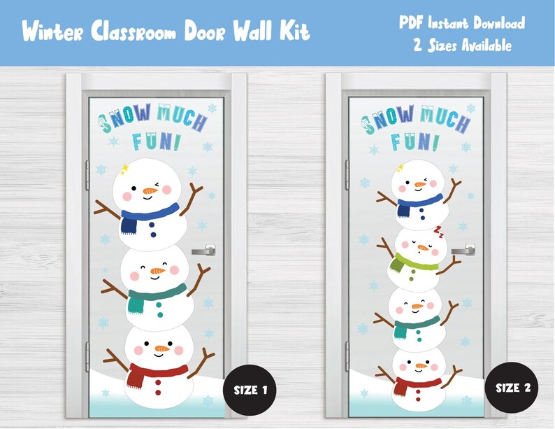Winter Classroom Door Decor/kindergarten Wall Decoration/preschool ...