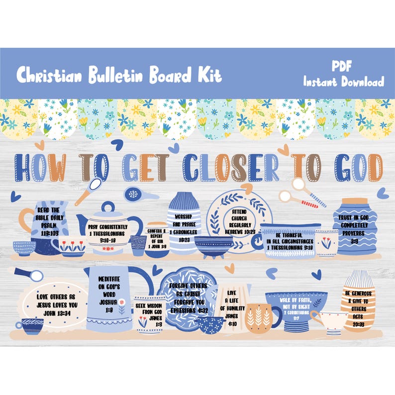 Church Christian Bulletin Board Kit/bible Verse Wall Door Decor/sunday ...