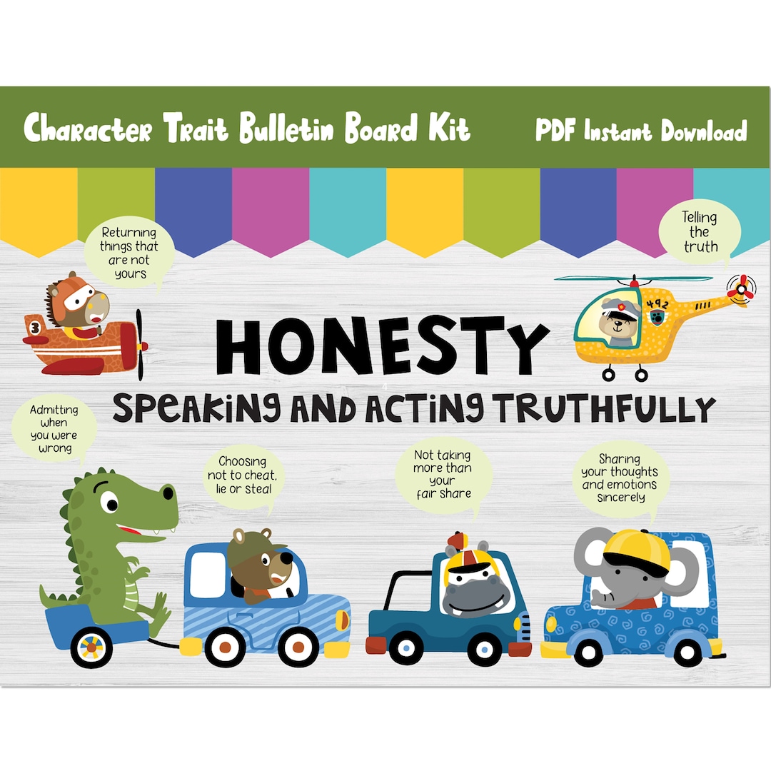 Character Traits Bulletin Board Kit/preschool Classroom Decor ...