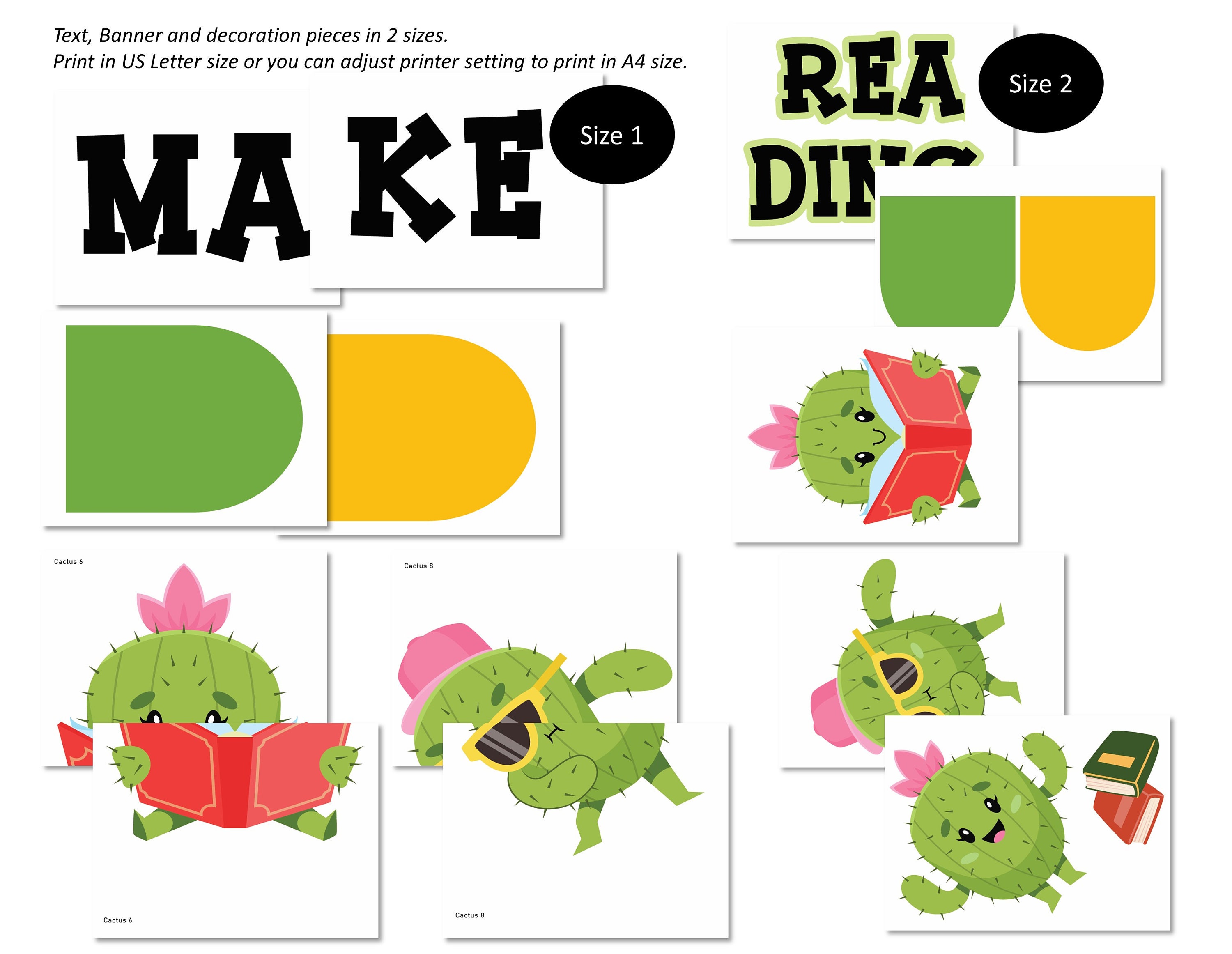 Reading Preschool Bulletin Board Kit/kindergarten Classroom Read Decor ...
