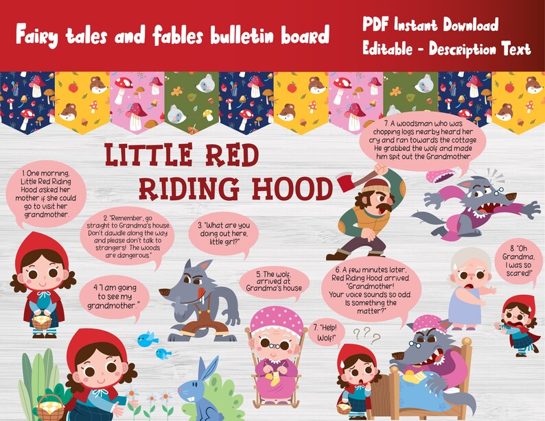 Storybook Reading Corner Bulletin Board Kit/kindergarten Preschool ...