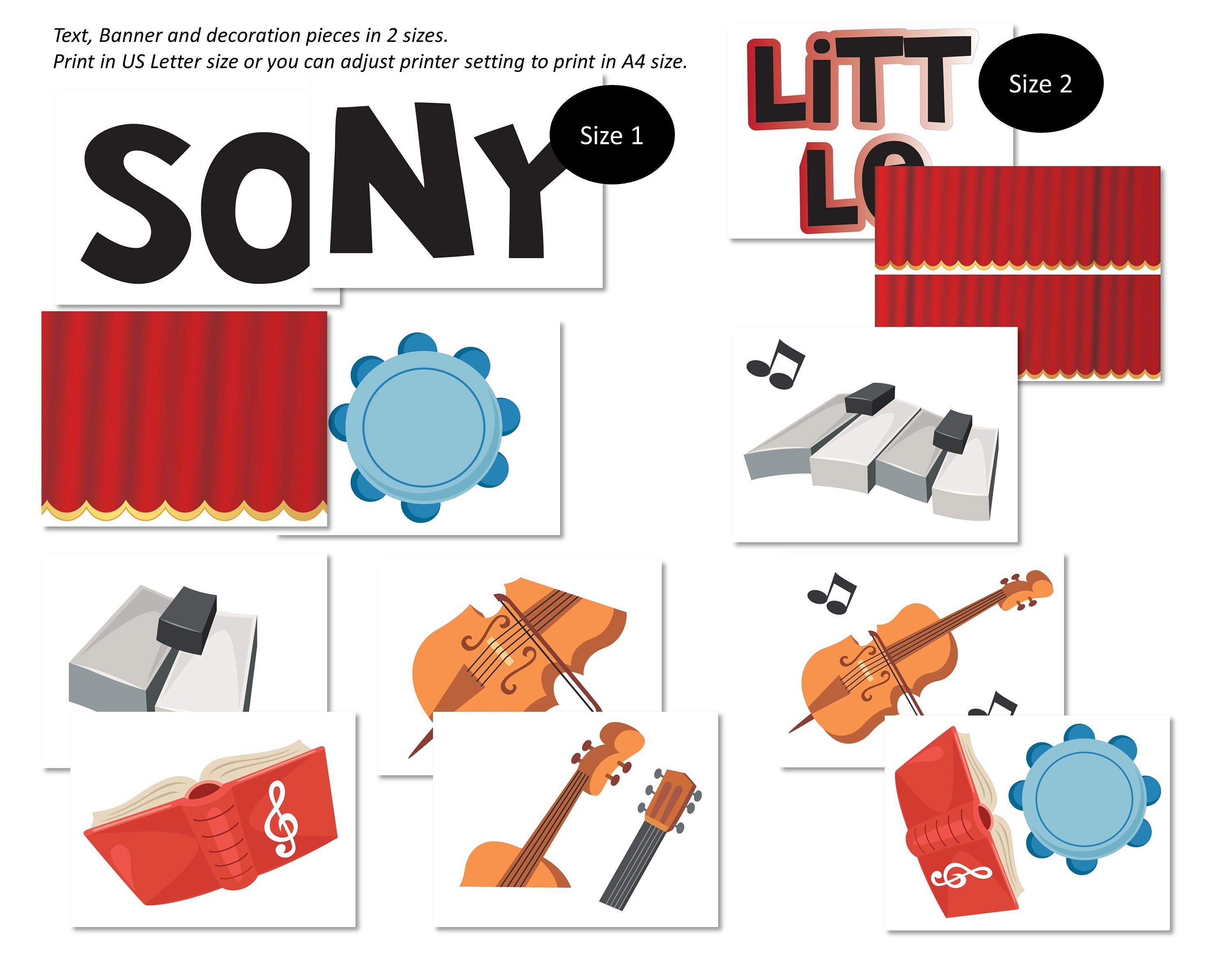 Music Classroom Bulletin Board Kits/set/music Class Wall Door Display ...