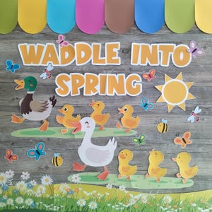 Spring Bulletin Board Kit/march Classroom Decor/kindergarten/preschool ...