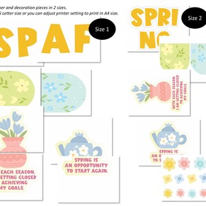 Spring Affirmation Bulletin Board Kit/mental Health Awareness/march ...