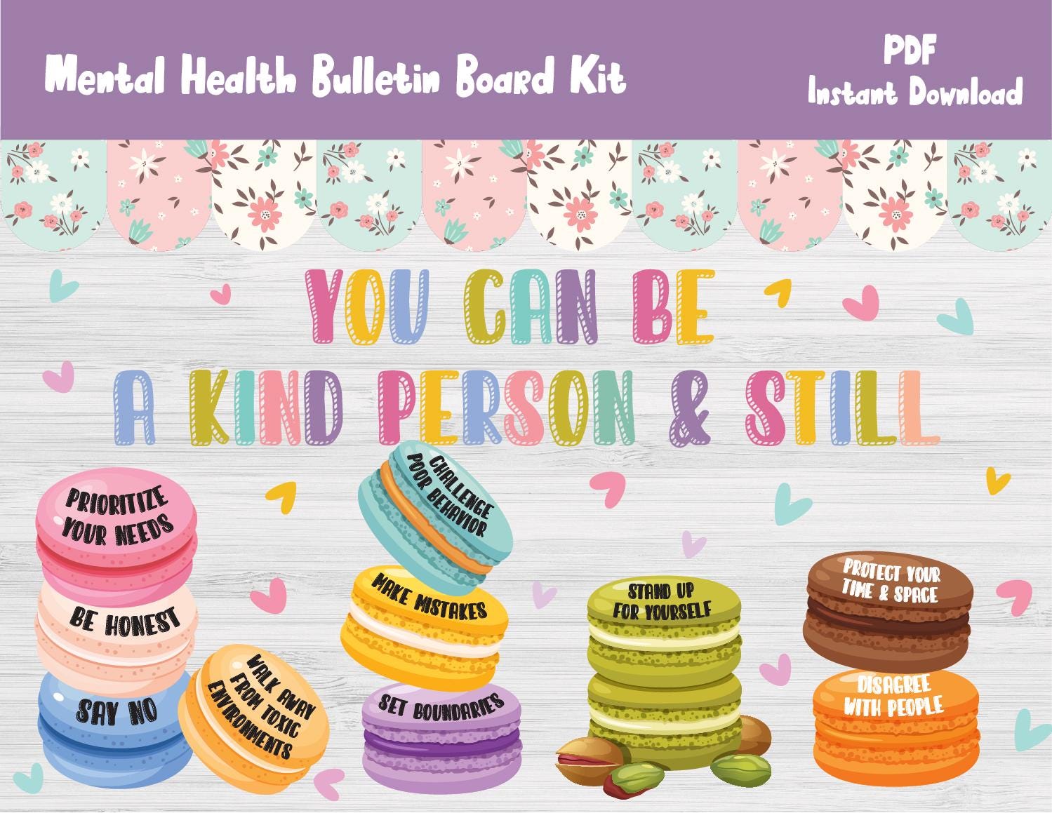 Mental Health Bulletin Board Kit/school Counselor/counseling/social ...